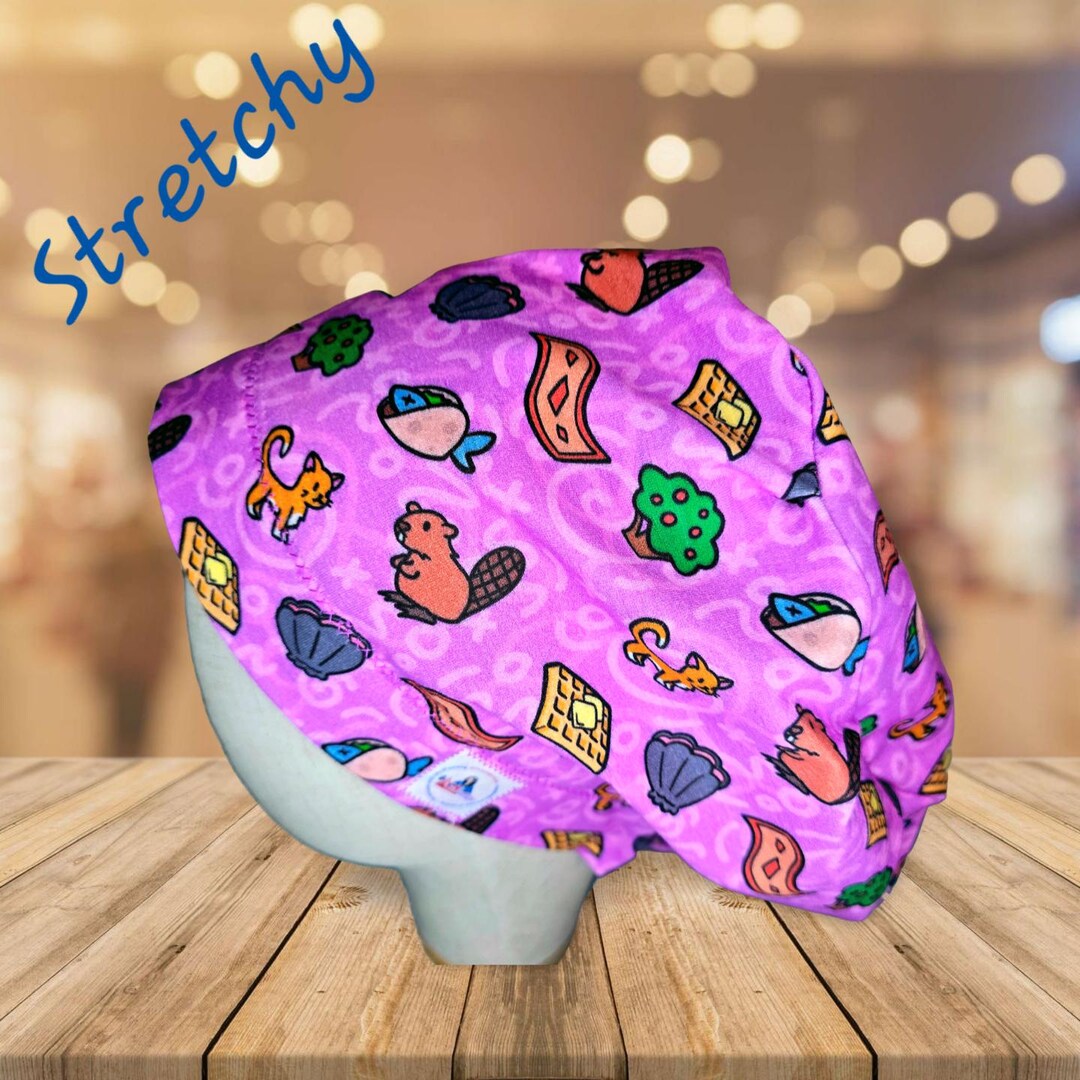 Gyne, Fish Taco, Cat, Funny Female Part Euphemism Stretchy Cotton Scrub ...