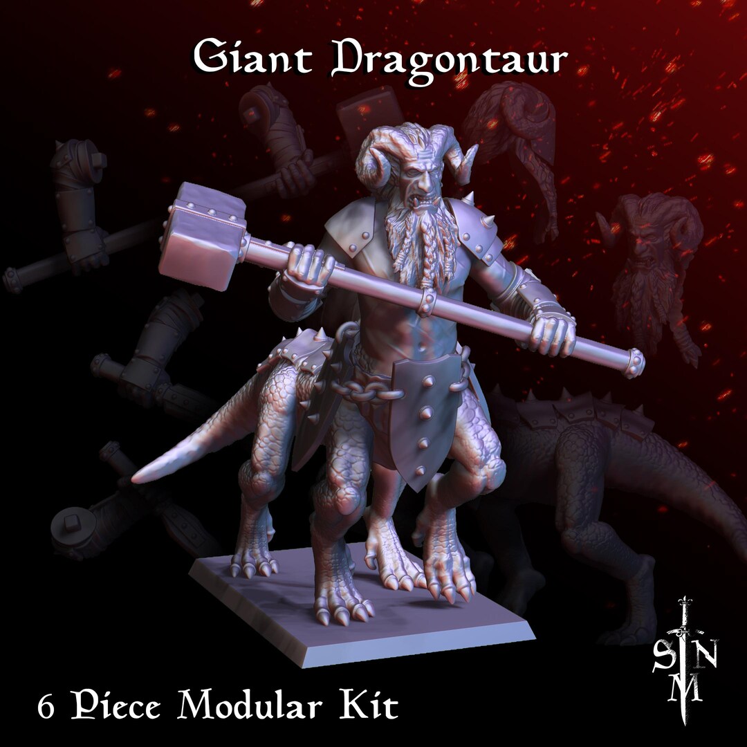 Giant Dragontaur - Monstrous Centaur Beast - Etsy