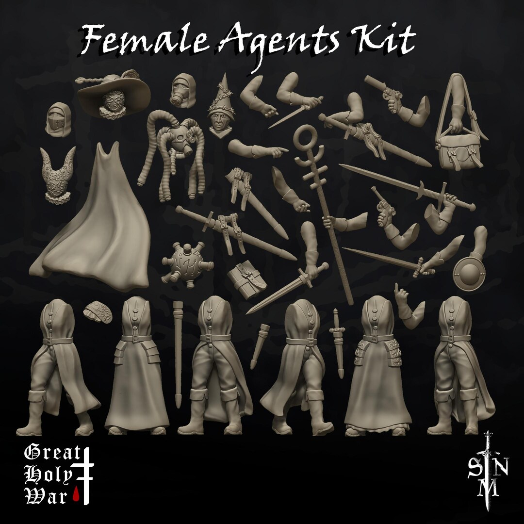 Great Holy War: Female Agents Kit - Bomb Witch - Medic - Trench ...