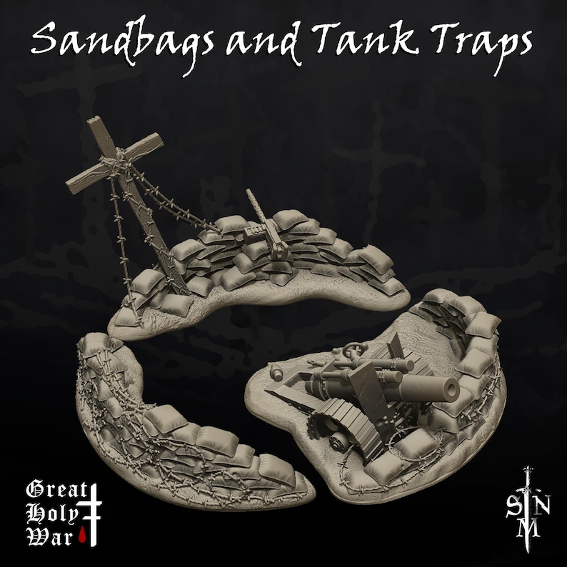 Great Holy War - Sandbags and Tank Traps - Crusading Trenches ...