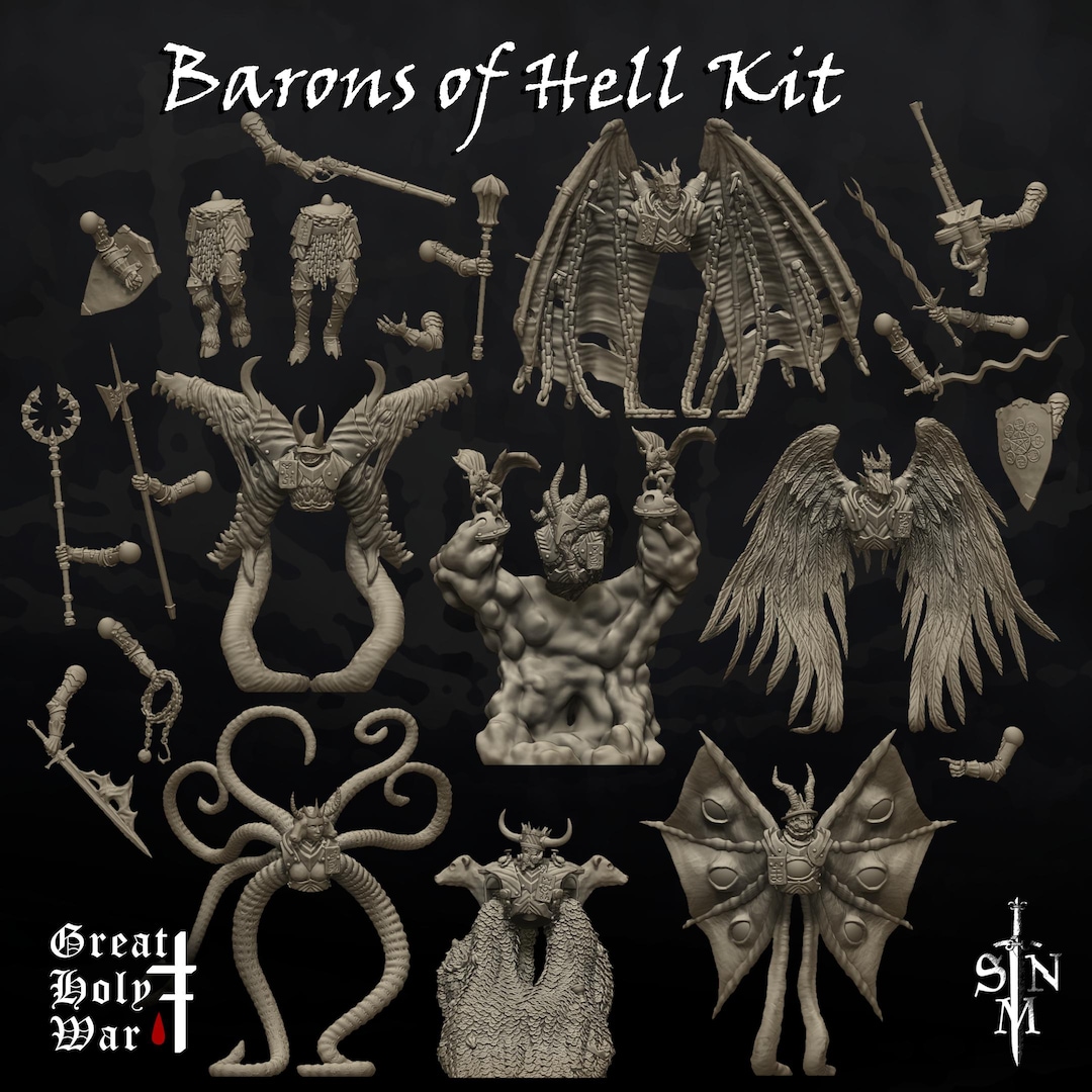 Barons of Hell Kit - Demonic Avatars of Sin - Seven Headed Serpent ...