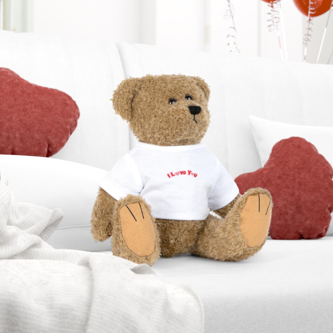 Valentine's Day Plush Toy With T-shirt, I Love You, Cute Soft Toy ...