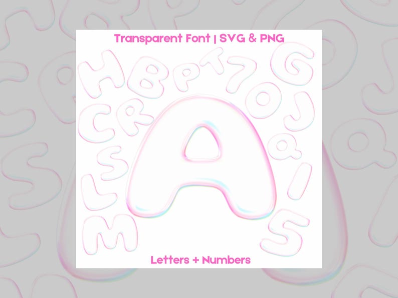 Transparent Letters & Numbers SVG PNG, Water Alphabet, Melting Letters ...