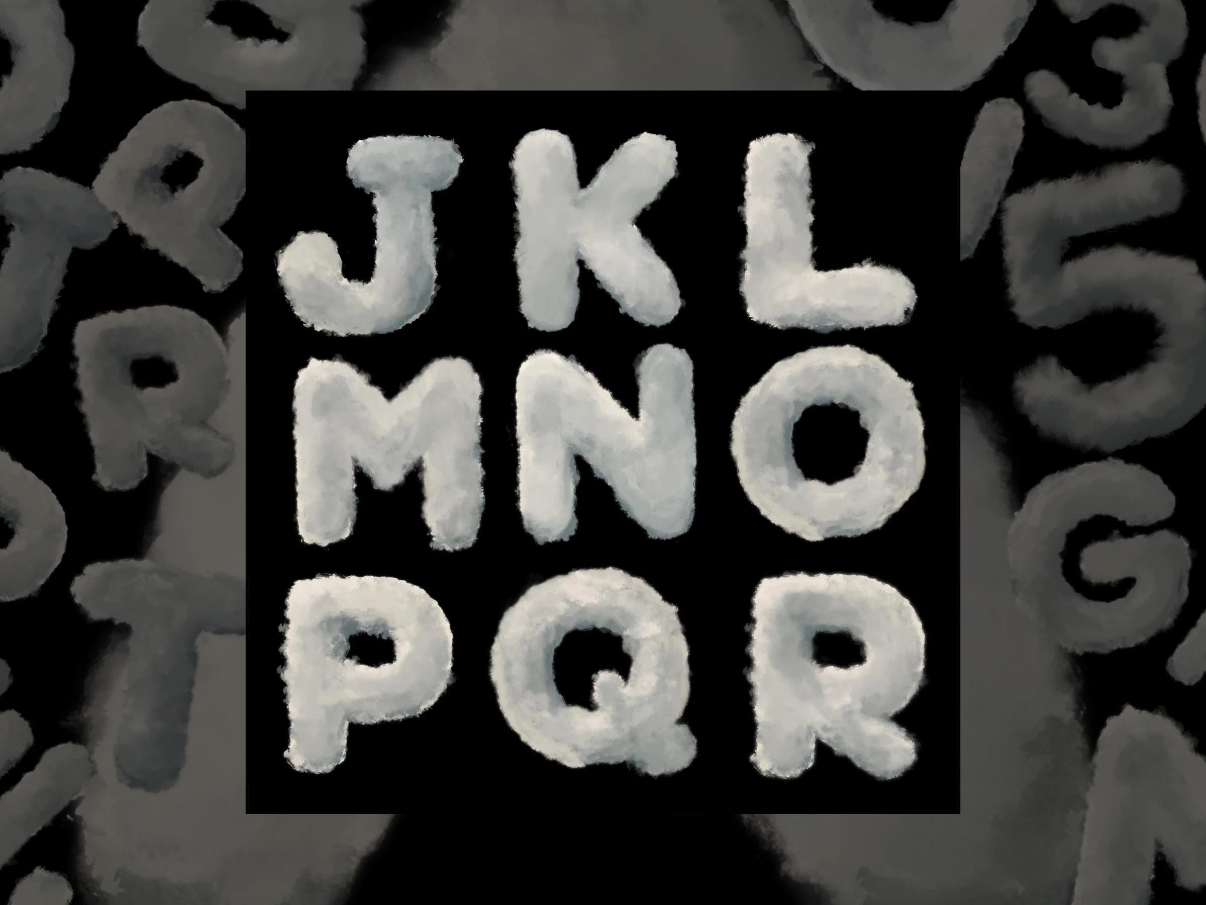 Cloud Letters & Numbers SVG PNG, 3D White Cloud Font, Cloud Numbers ...