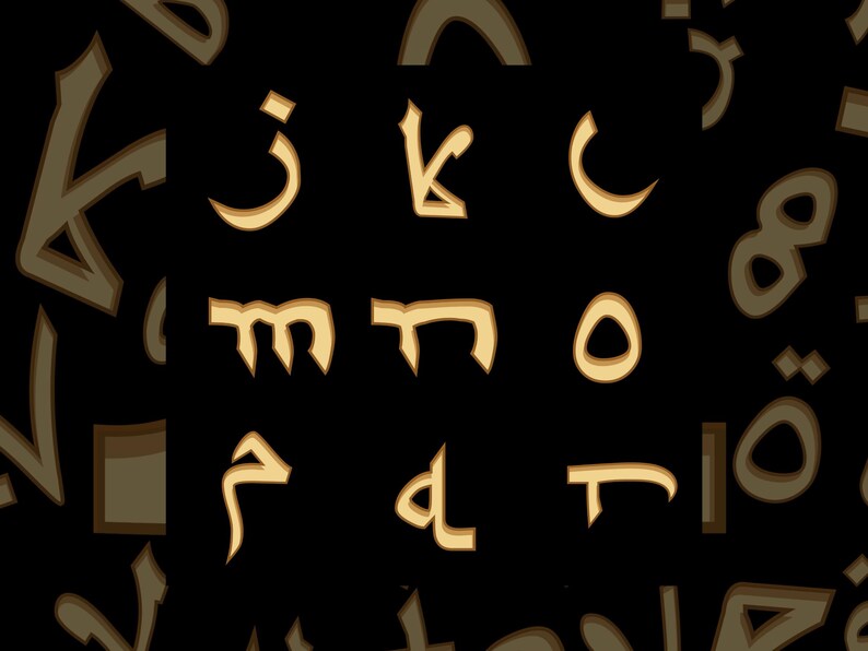 Arabic Letters & Numbers SVG PNG, Arabic Style Calligraphy, Egypt ...