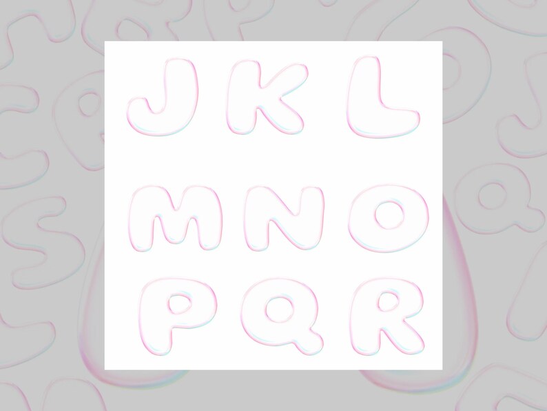 Transparent Letters & Numbers SVG PNG, Water Alphabet, Melting Letters ...