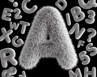 Fur Font Png , - Etsy