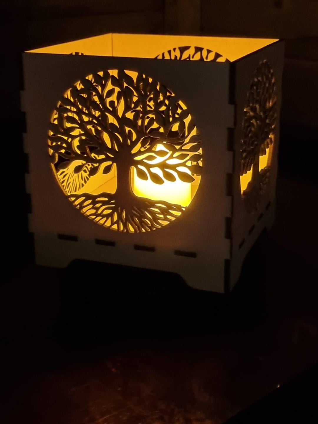 Tree of Life LED Wooden Light - Etsy
