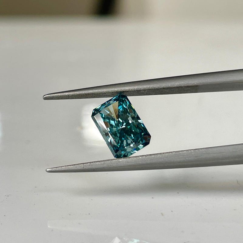Fancy Cut Teal Blue Gems - Etsy