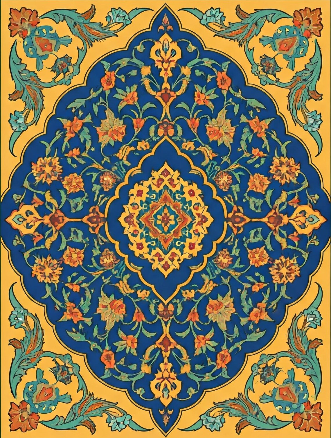 Traditional Islamic Floral Art, Digital Download - Etsy