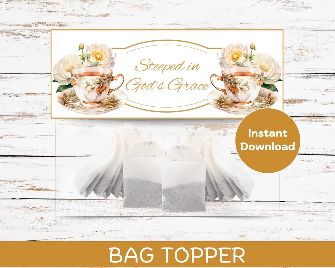 Christian Bag Topper, Goodie Bag Favors for Church, Tea Party ...