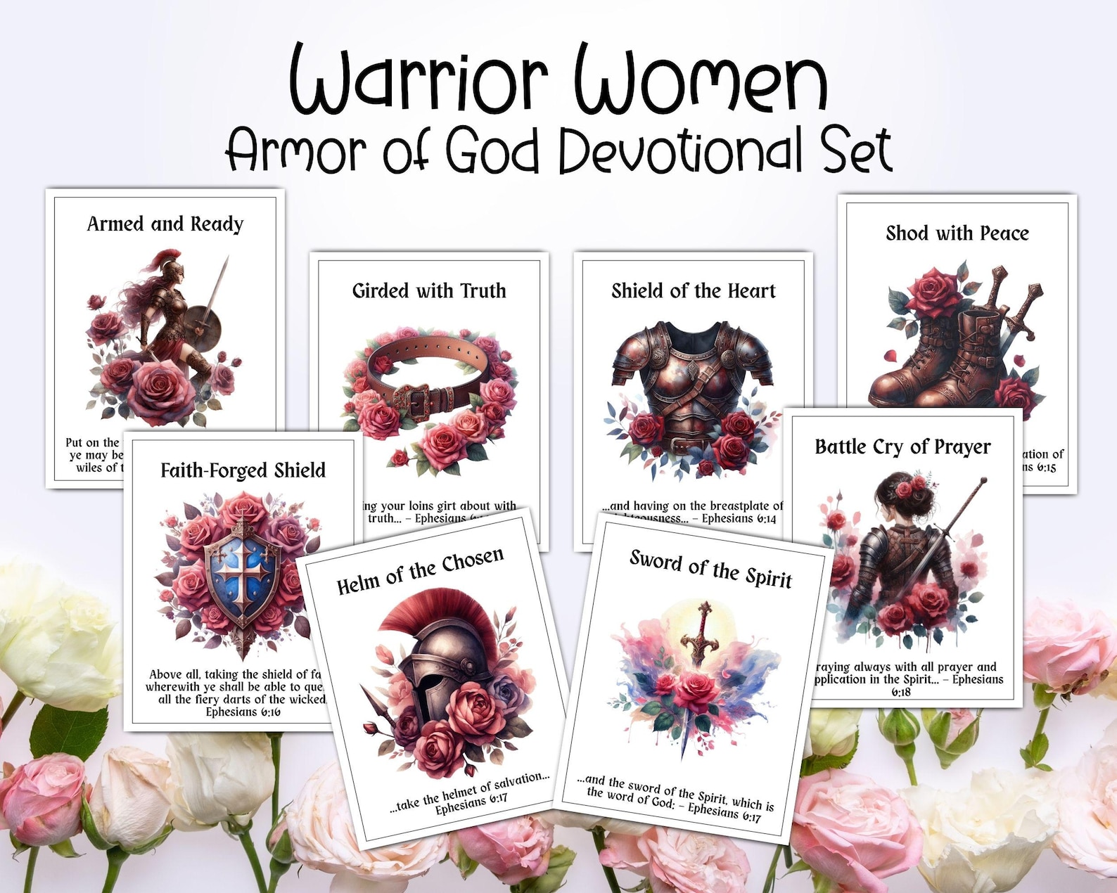 Armor of God Devotional Cards for Women, Armor of God Artwork, Put on ...