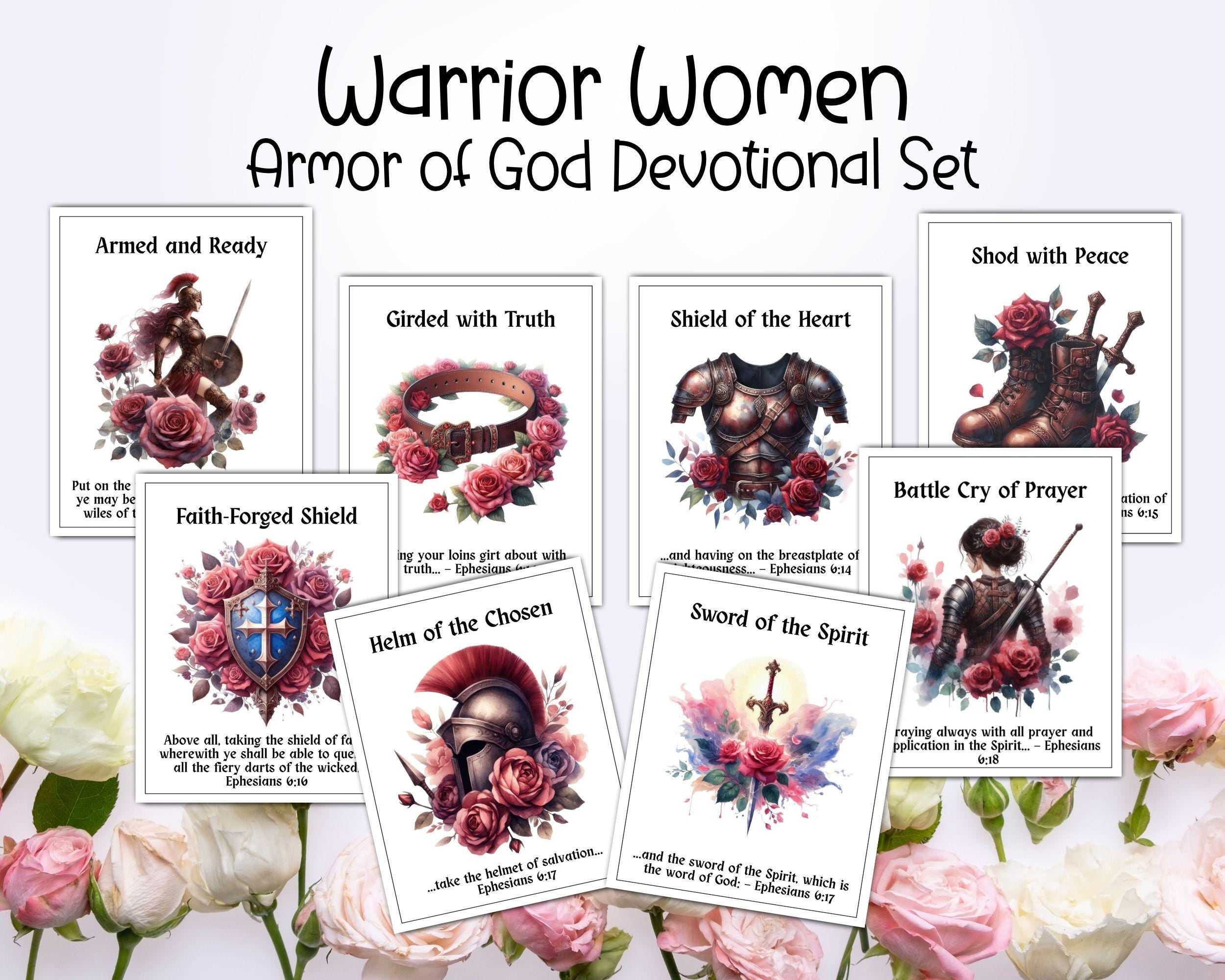 Armor of God Devotional Cards for Women, Armor of God Artwork, Put on ...