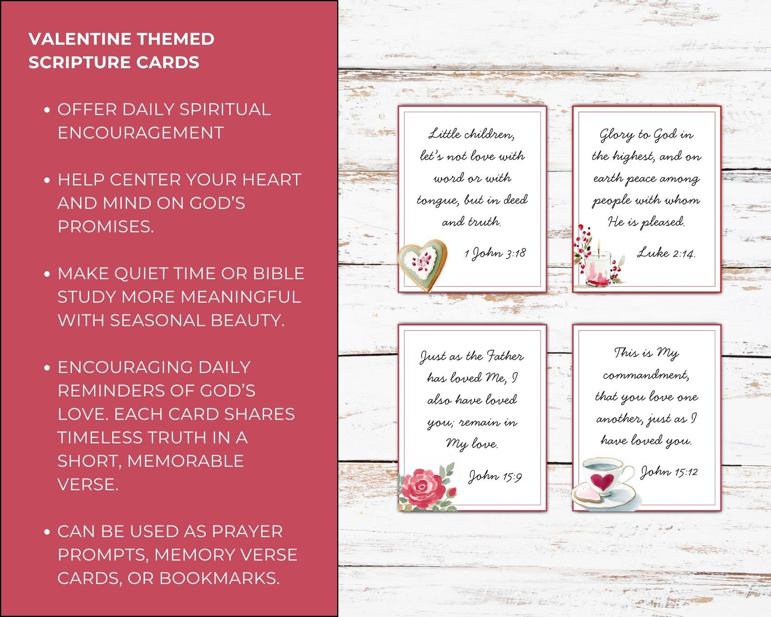 Valentine Scripture Cards Printable | Love Bible Verse Cards ...