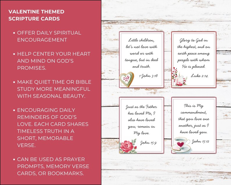 Valentine Scripture Cards Printable | Love Bible Verse Cards ...