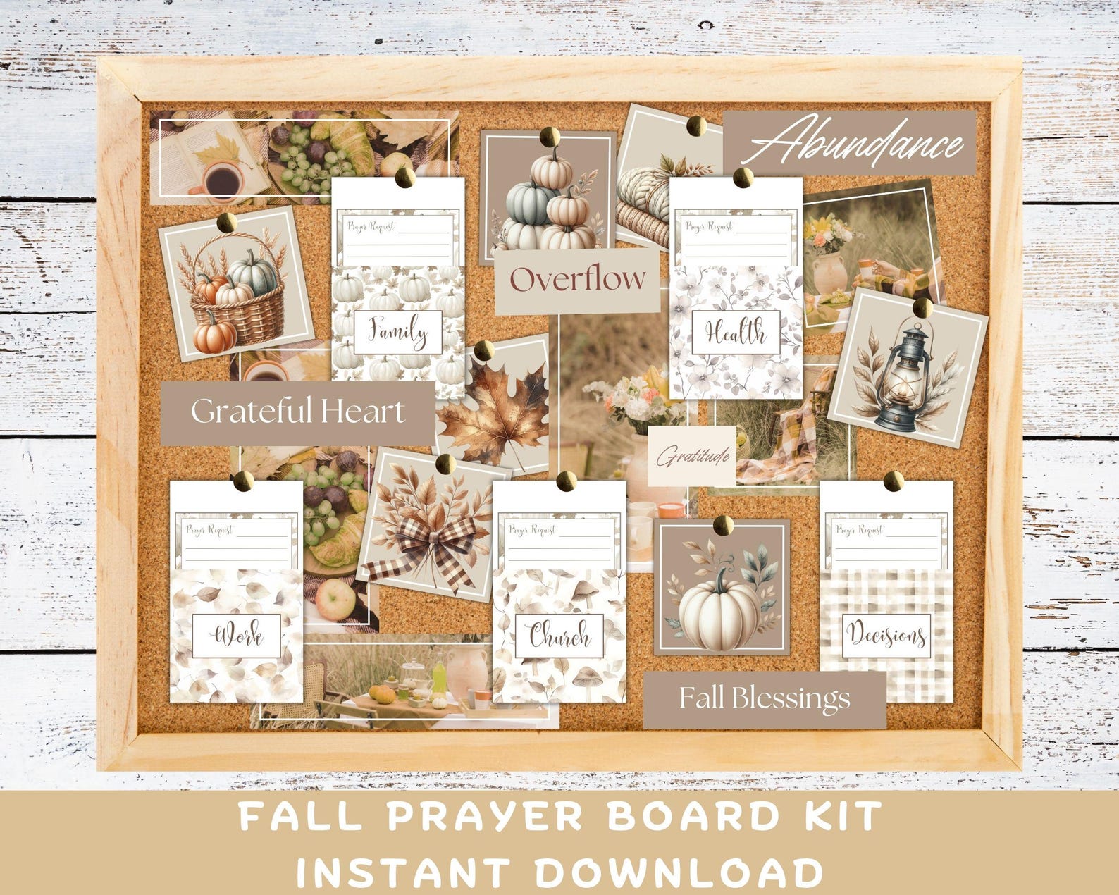 Autumn Prayer Board Printable | Fall Christian Prayer Journal Page ...