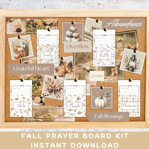 Autumn Prayer Board Printable | Fall Christian Prayer Journal Page ...