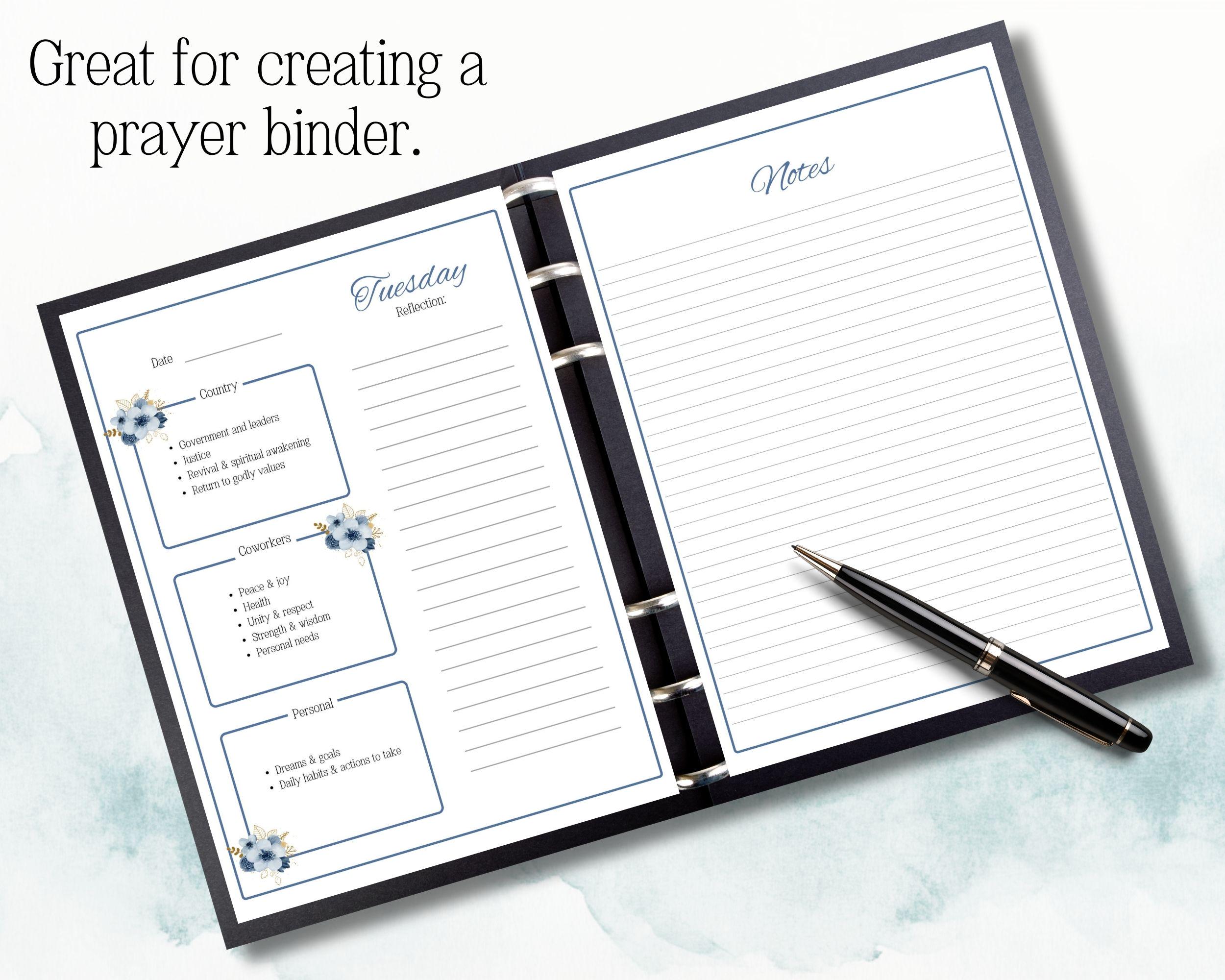 Prayer Journal Printable: Cultivate Daily Devotion & Organization ...