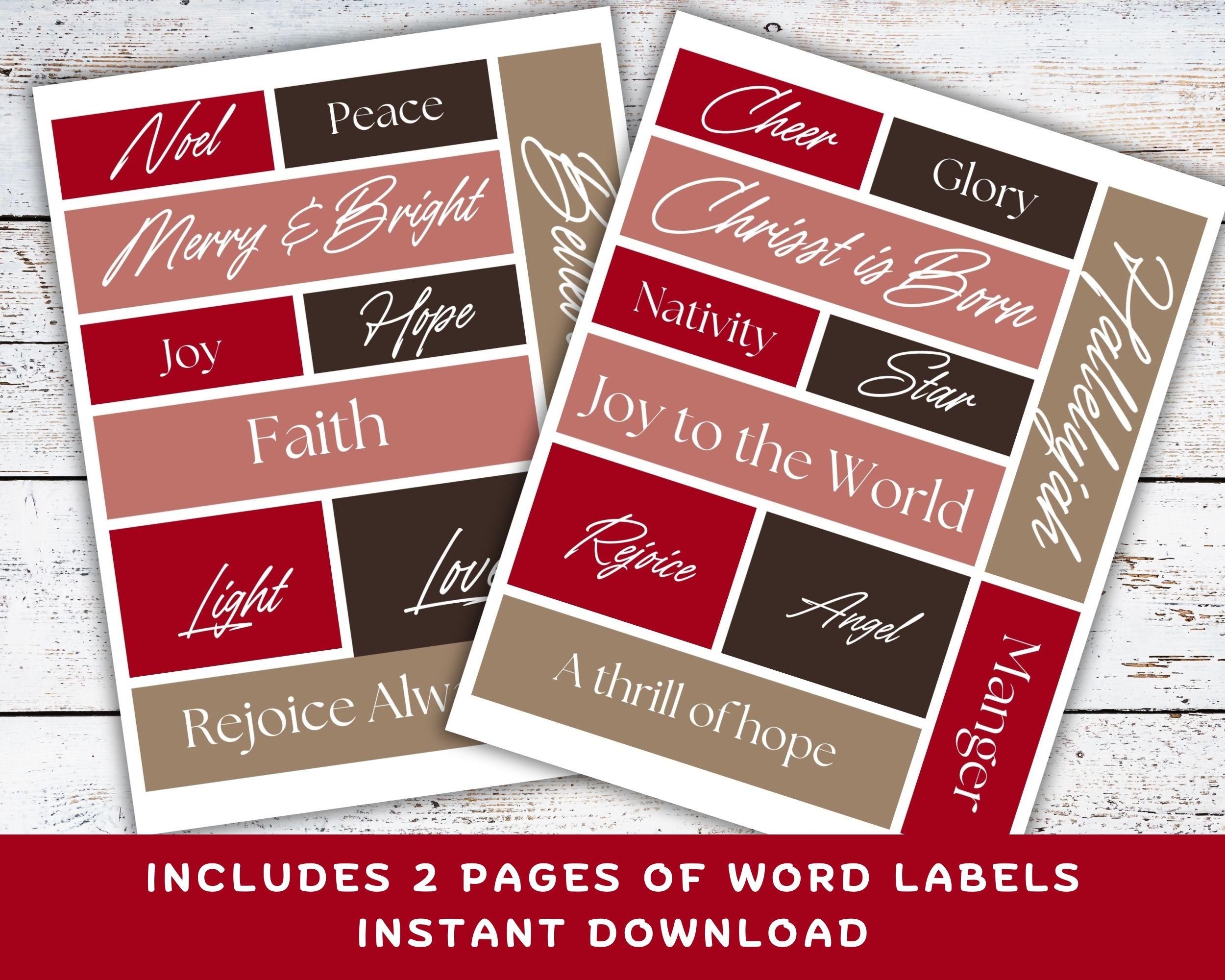 Christmas Prayer Board Printable, Holiday Christian Vision Board ...