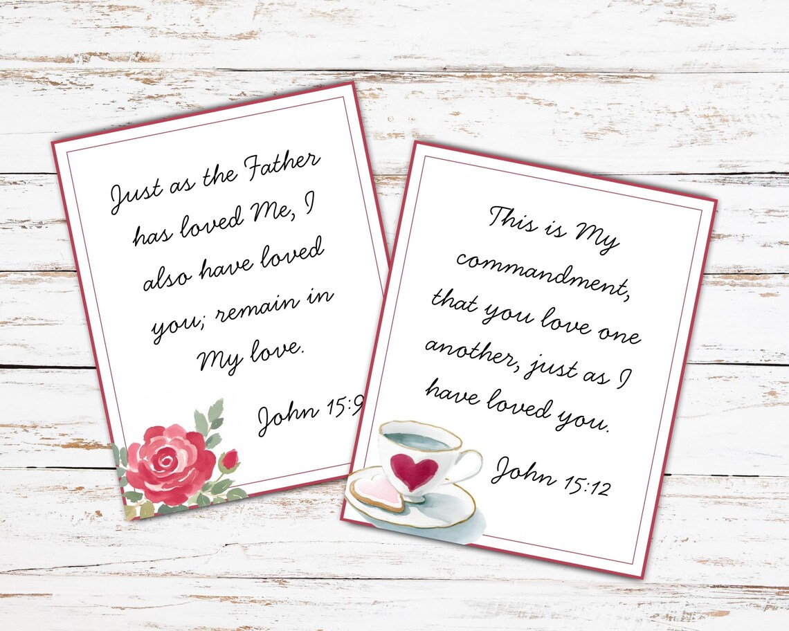 Valentine Scripture Cards Printable | Love Bible Verse Cards ...
