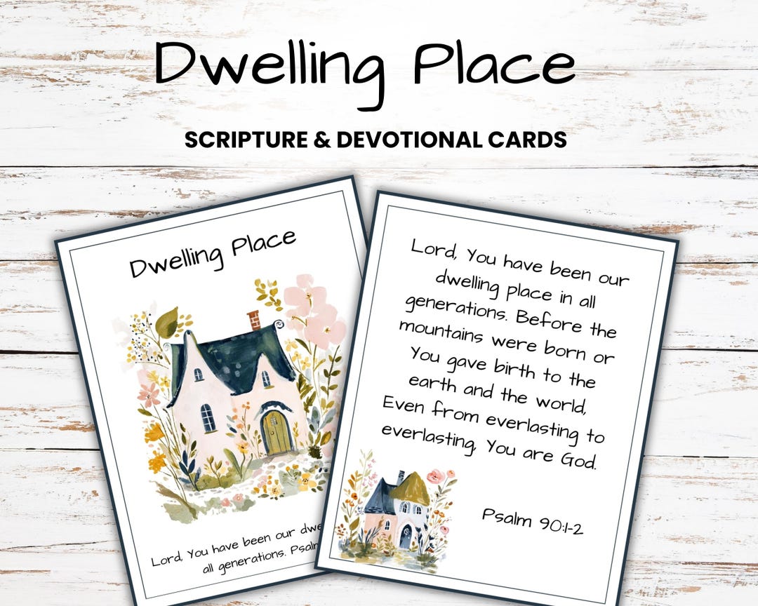 Dwelling Place Scripture & Devotional Cards Bundle - Etsy