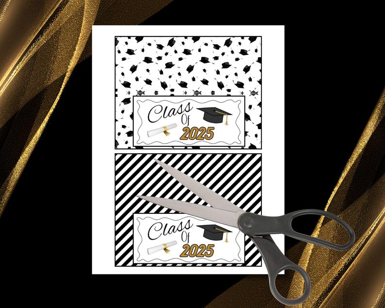 Graduation Treat Bag Toppers - Set of 2 Unique Designs, Graduation ...