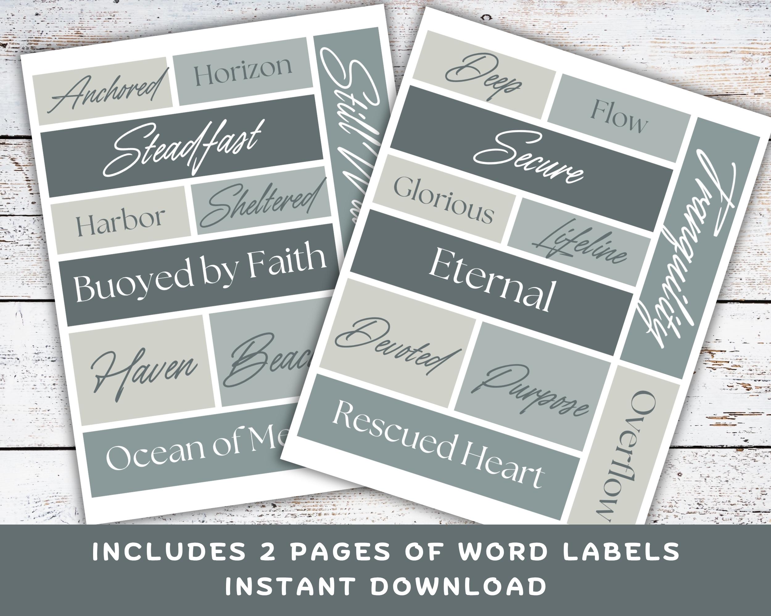 Coastal Prayer Board Printable, Beachy Christian Vision Board, Bulletin ...