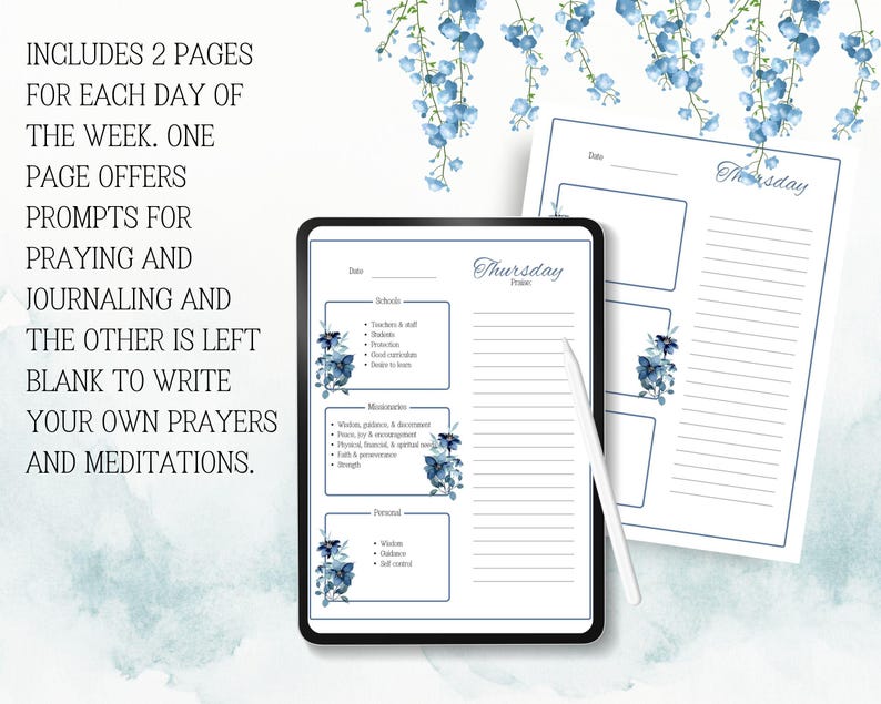 Prayer Journal Printable: Cultivate Daily Devotion & Organization ...
