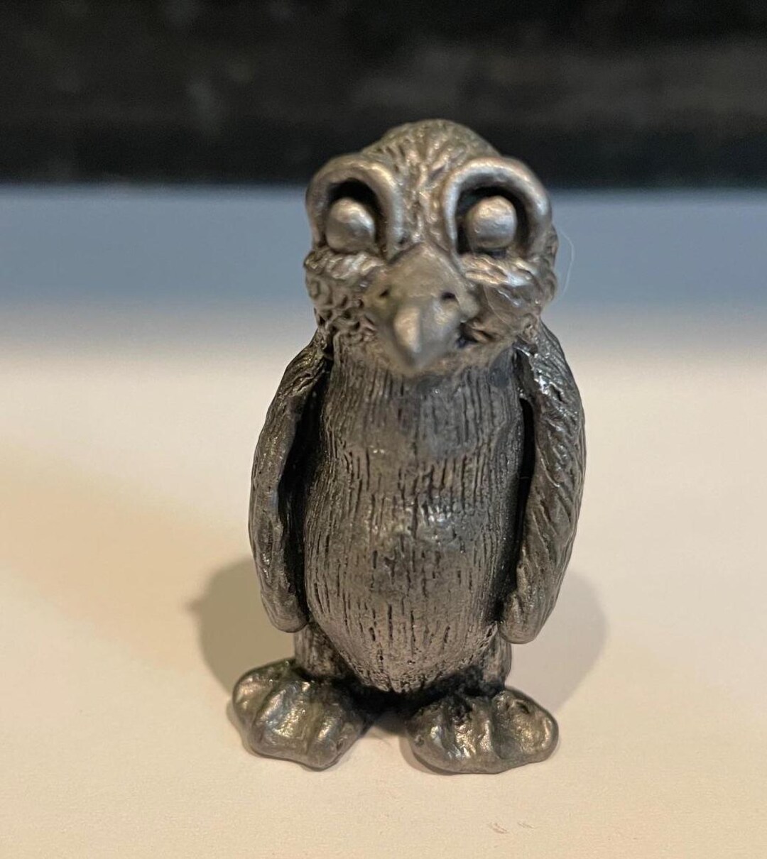 Vintage 1989 Michael Ricker Pewter Penguin Figurine - Etsy