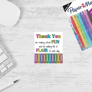 Teacher Appreciation Gift Tag Printable Thank You Tag Teacher Gift From ...