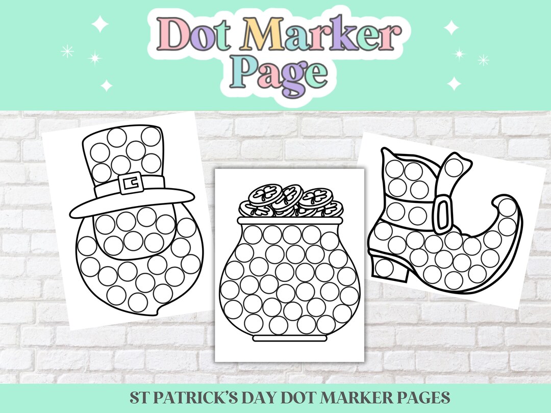St Patricks Day Printable Dot Marker Activities Toddler St Patrick Day ...