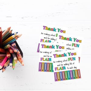 Teacher Appreciation Gift Tag Printable Thank You Tag Teacher Gift From ...
