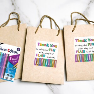 Teacher Appreciation Gift Tag Printable Thank You Tag Teacher Gift From ...