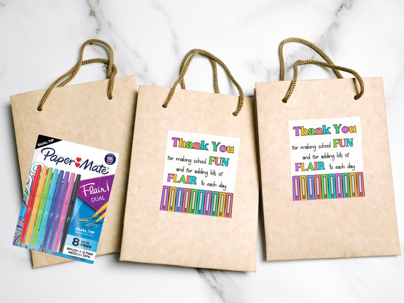Teacher Appreciation Gift Tag Printable Thank You Tag Teacher Gift From ...