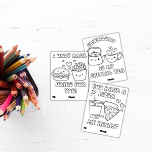 Valentine Coloring Cards Printable Classroom Valentine Exchange Kid ...