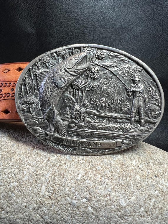 Vintage colorado belt buckle - Gem