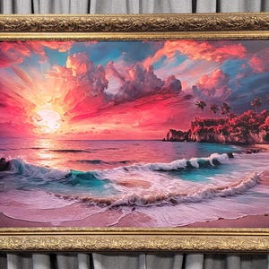 Frame TV Art – Tropical Sunrise Beachscape in 4K UHD (3840x2160) - Etsy
