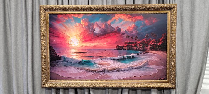 Frame TV Art – Tropical Sunrise Beachscape in 4K UHD (3840x2160) - Etsy
