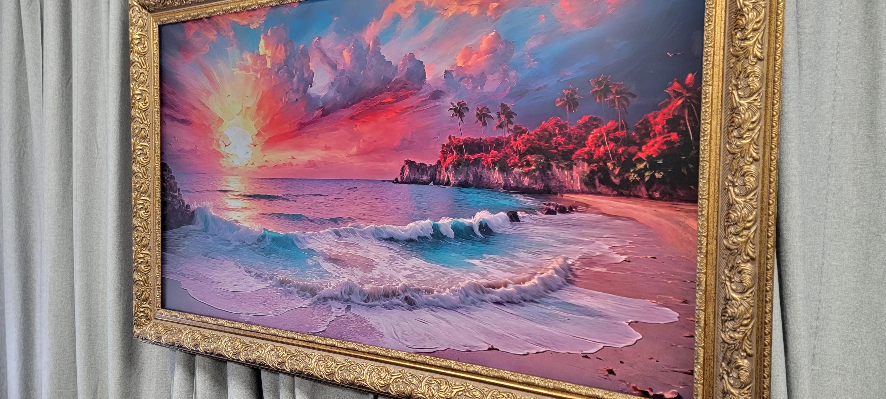 Frame TV Art – Tropical Sunrise Beachscape in 4K UHD (3840x2160) - Etsy