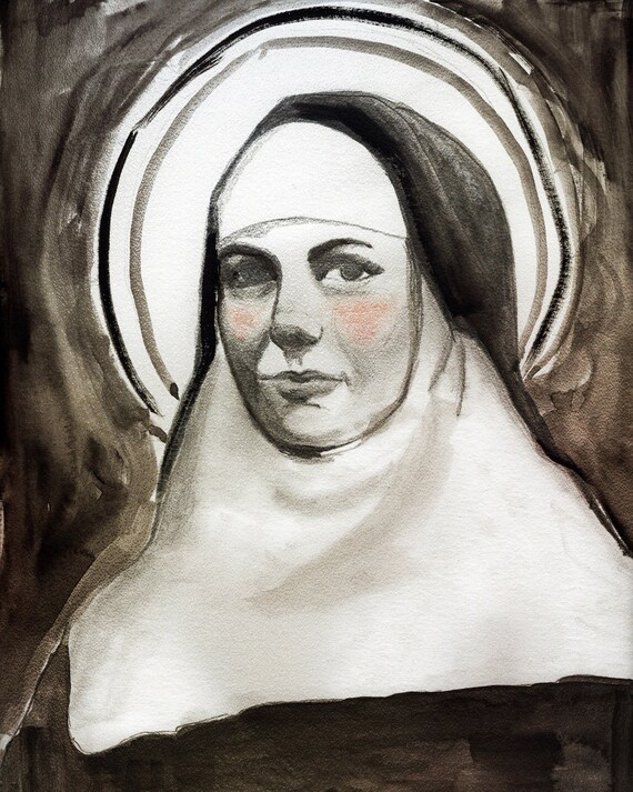 MOTHER ELISABETH PORTRAIT Print | Etsy