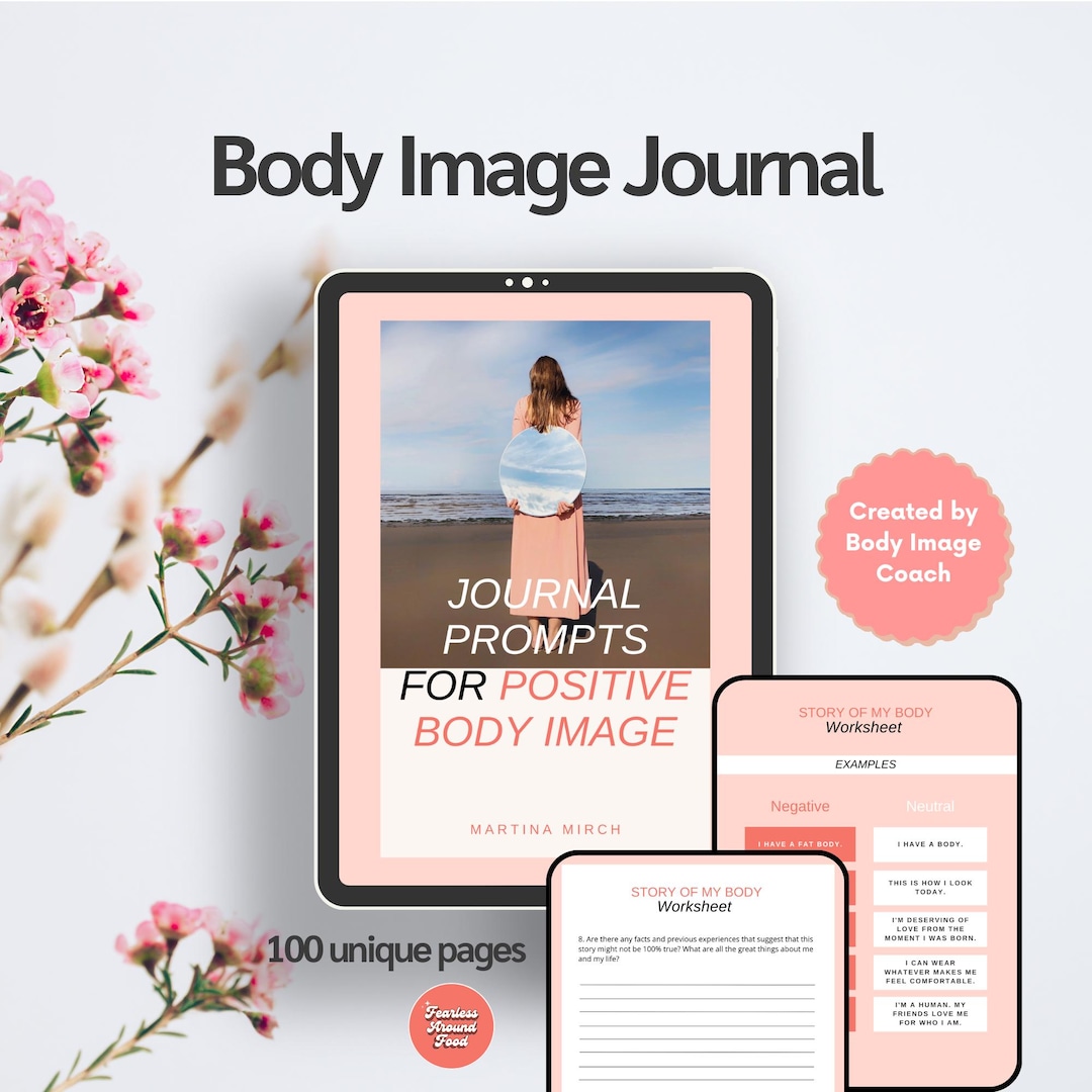 Body Image Journal, Worksheets for Positive Body Image, Body Confidence ...