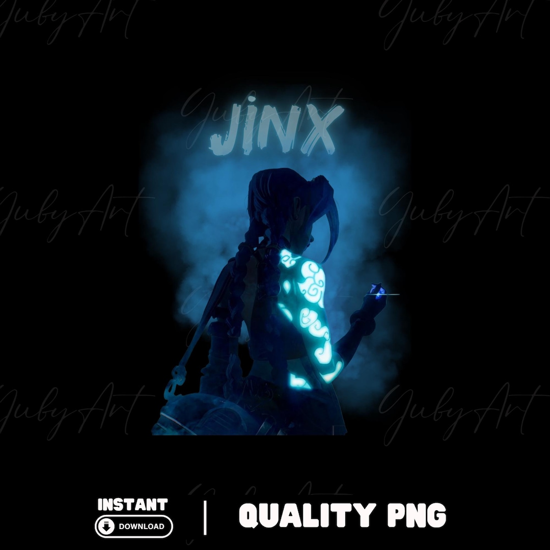 Buy Jinx, Png & Svg, LOL, Jinx Arcane, Jinx PNG, Powder Arcane, Jinx ...