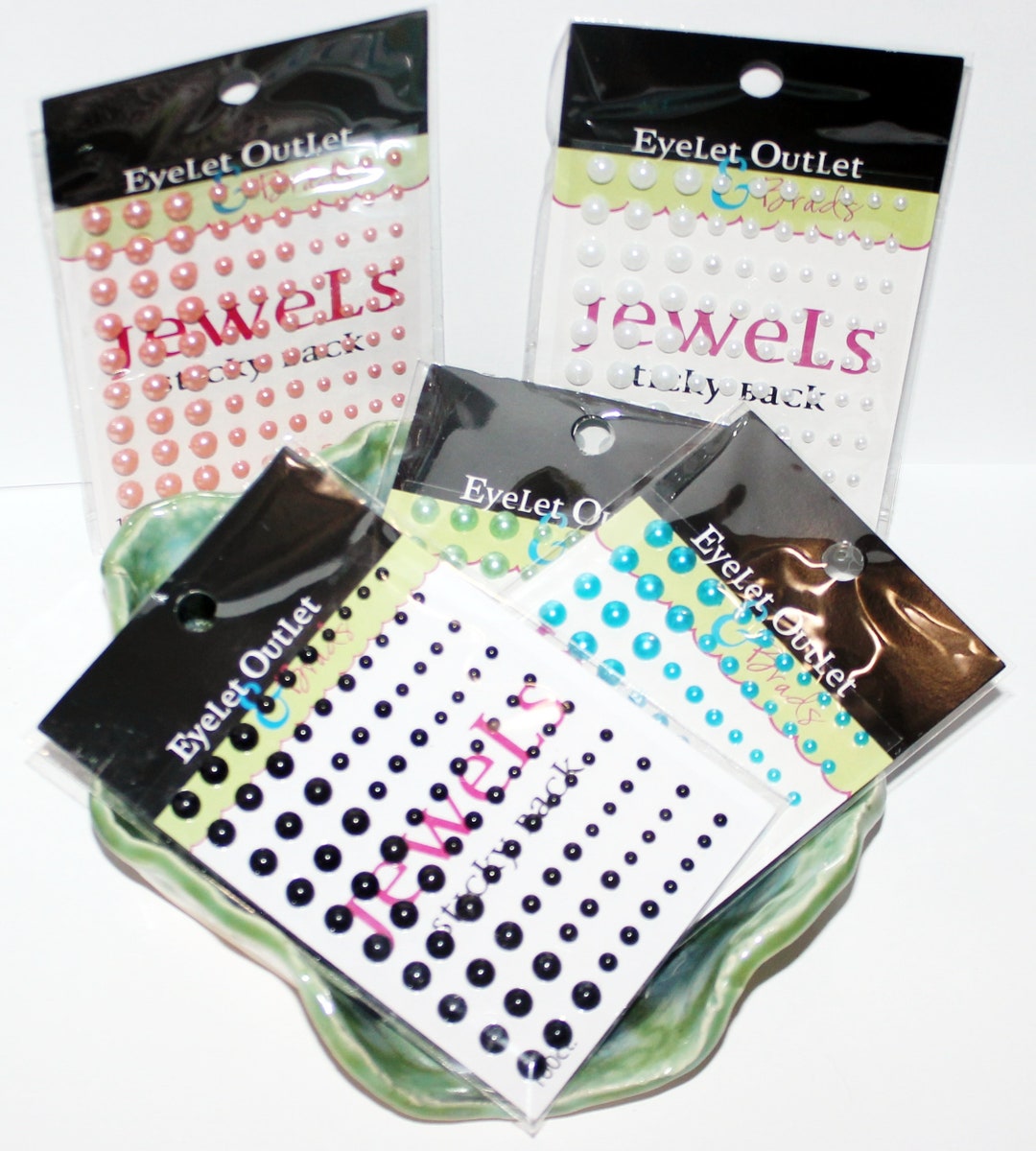 Adhesive Flat Back Pearls, Sticky Back Decor Pearls for Paper Crafting ...