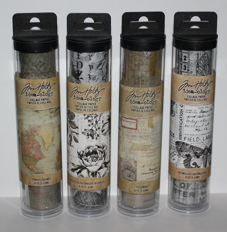 Tim Holtz Idea-ology Collage Paper Tissue Like Paper for - Etsy