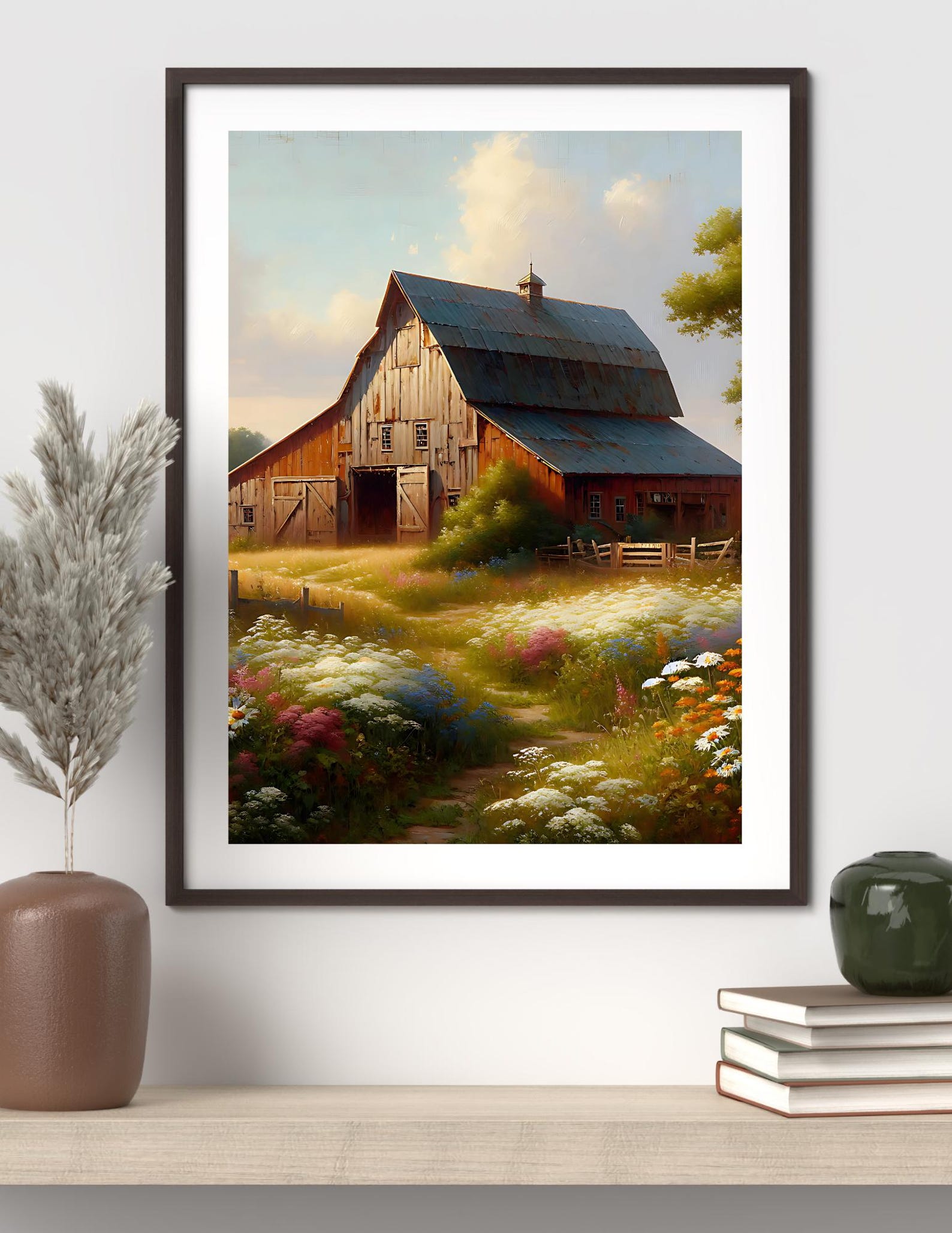 Farmhouse Decor, Rustic Barn Art Print, Vintage Farmhouse, Country ...