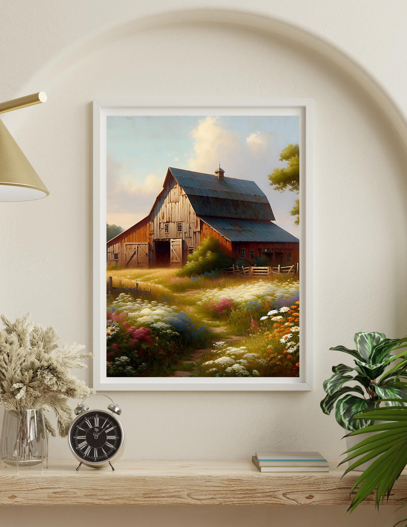 Farmhouse Decor, Rustic Barn Art Print, Vintage Farmhouse, Country ...