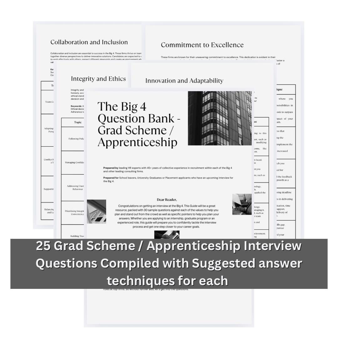 Grad Scheme Interview Question for Deloitte, Pwc, EY, KPMG | Consulting ...