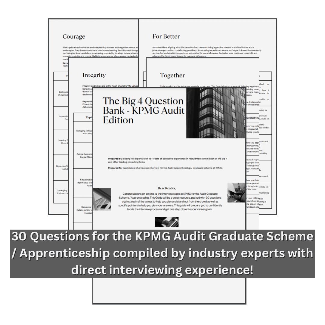 KPMG Audit Apprenticeship or Graduate Scheme Interview Questions ...