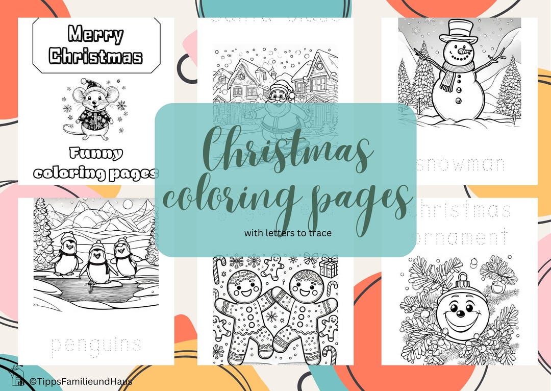 Christmas Coloring Book Advent Coloring Book printable Christmas ...