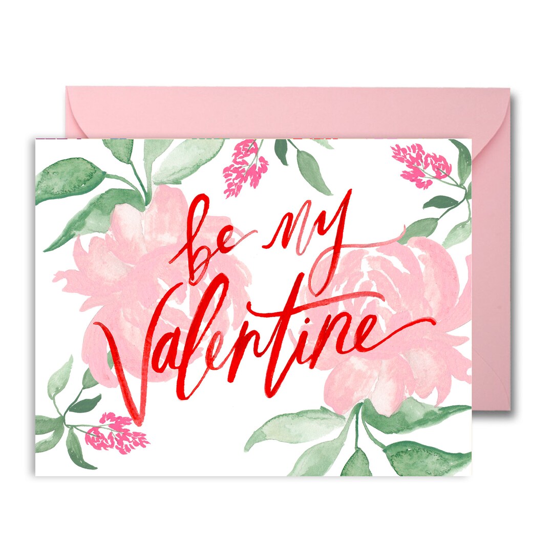Love & Friendship - Be My Valentine - Valentines Day - Single Card A-2 ...